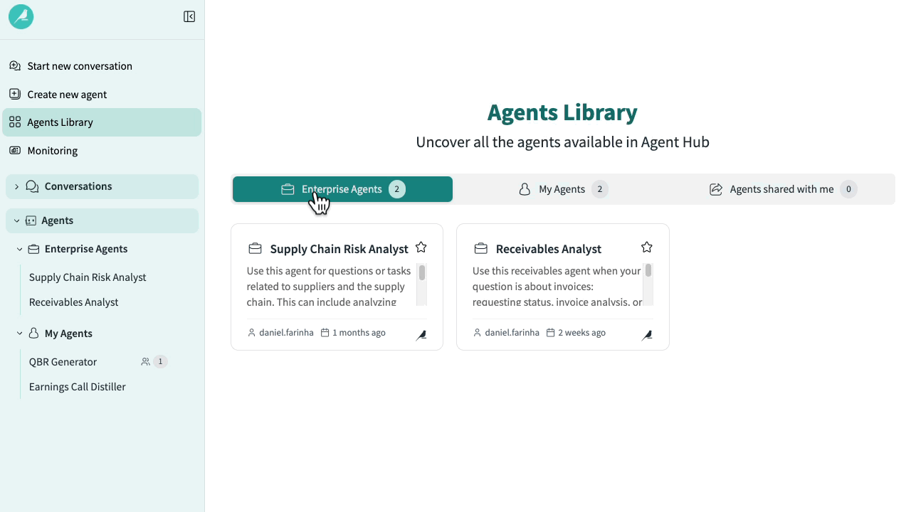 Introducing Agent Hub: The Workspace for Enterprise Agents